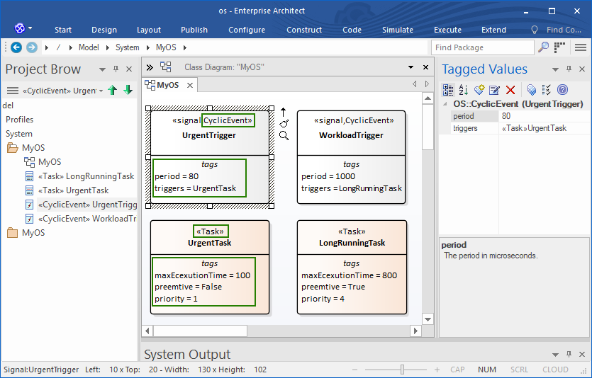 UML Profiles in Enterprise Architect Models – Example Code Generation