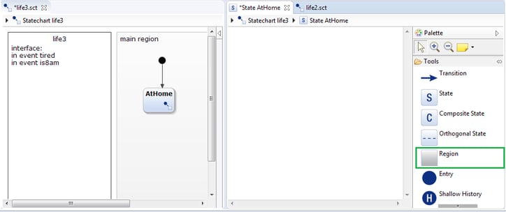 Structuring your statecharts with subdiagrams