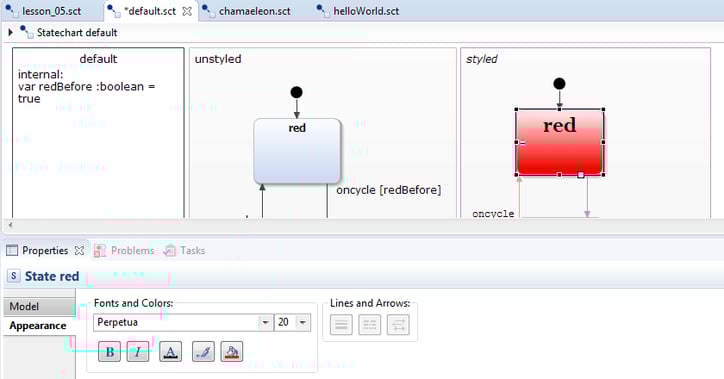 Style your statecharts with YAKINDU Statechart Tools